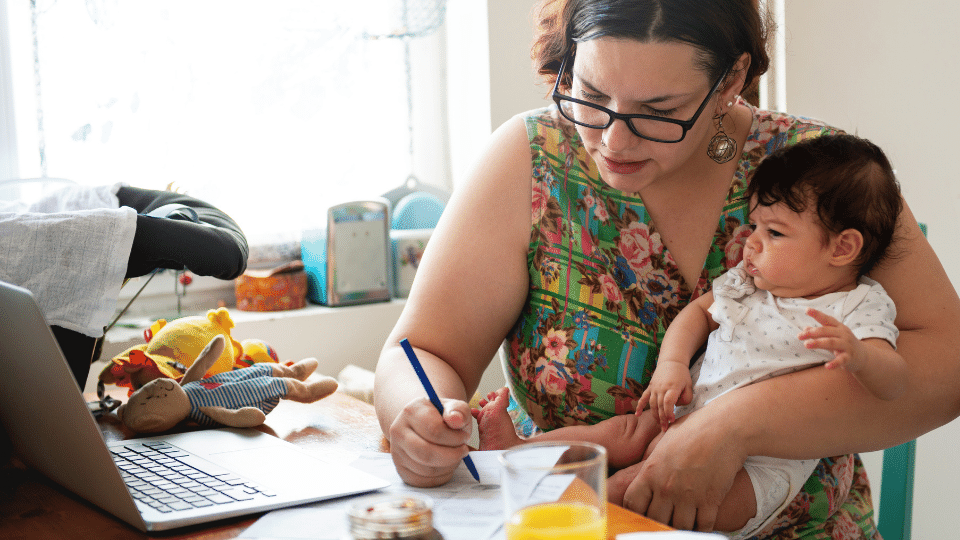 Studying With A Baby - Mom Gets A Job